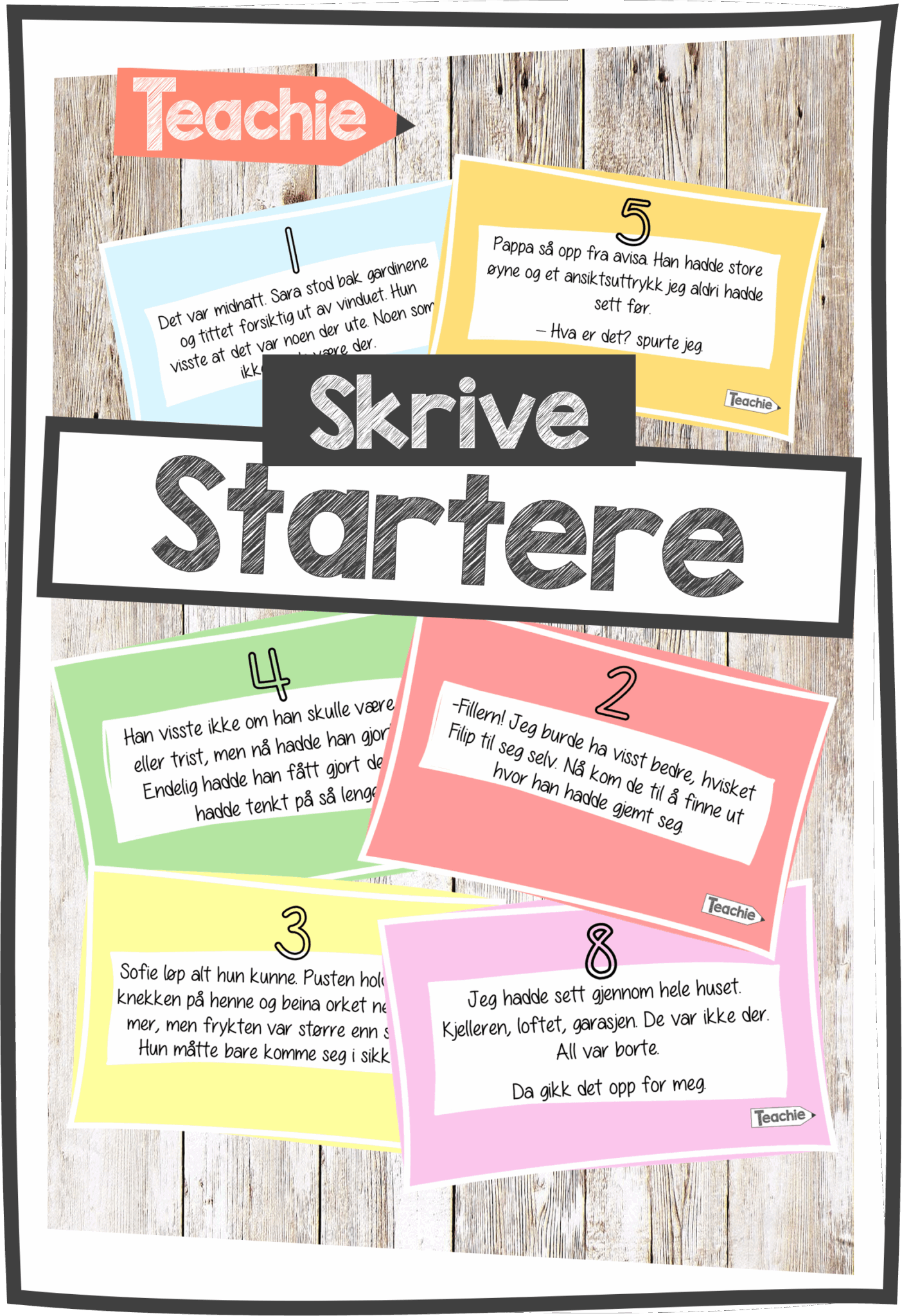 Skrive-startere - Teachie